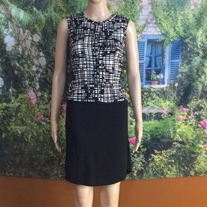 Joe Fresh | Dresses | Joe Fresh Sleeveless B W Sleeveless Button Dress ...